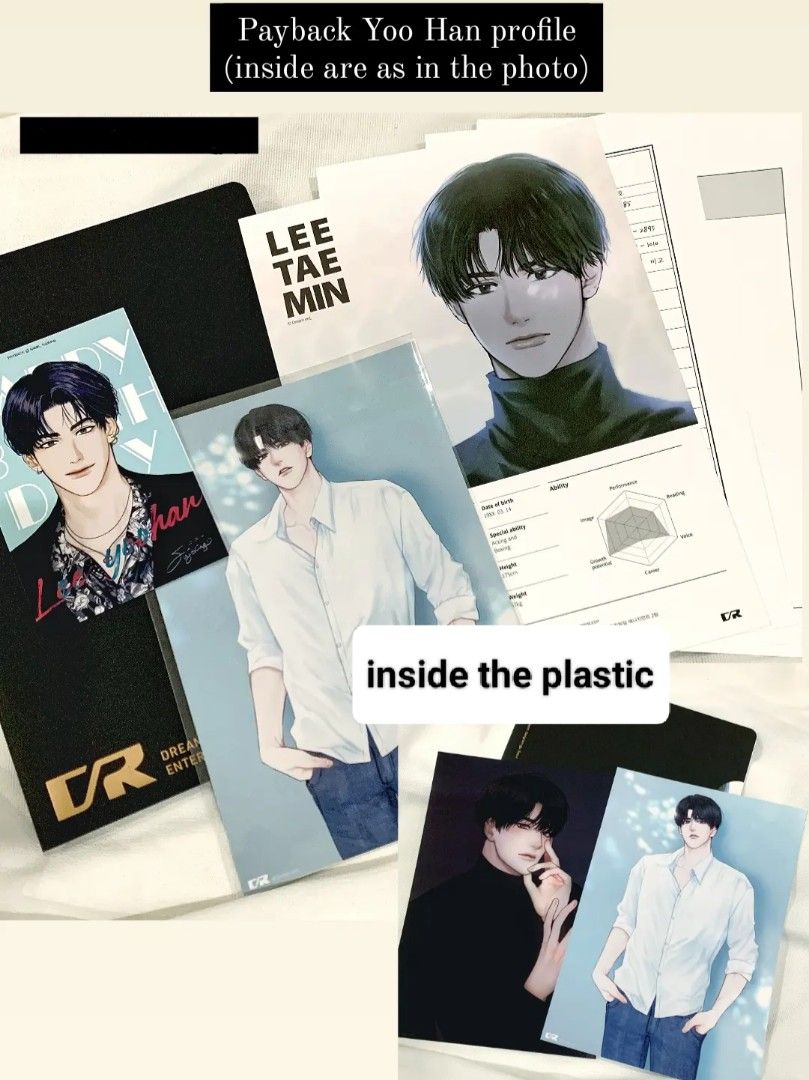 WTS | Payback Yoo Han | Official Profile file + Illustration, Hobbies ...