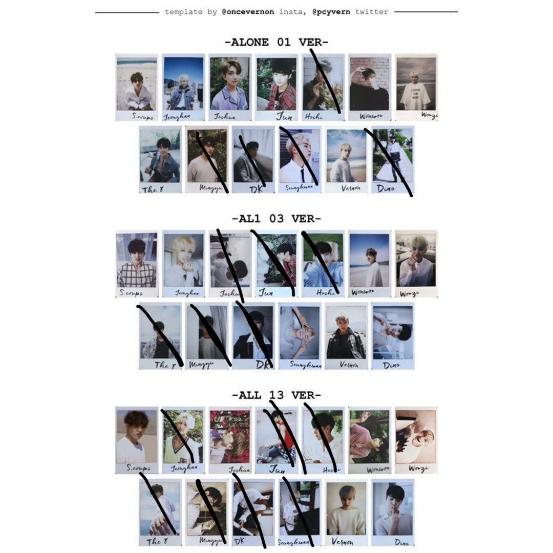 [Wts] Seventeen Scoups Jeonghan Joshua Hoshi Wonwoo Mingyu The8 DK Vernon, Hobbies & Toys ...