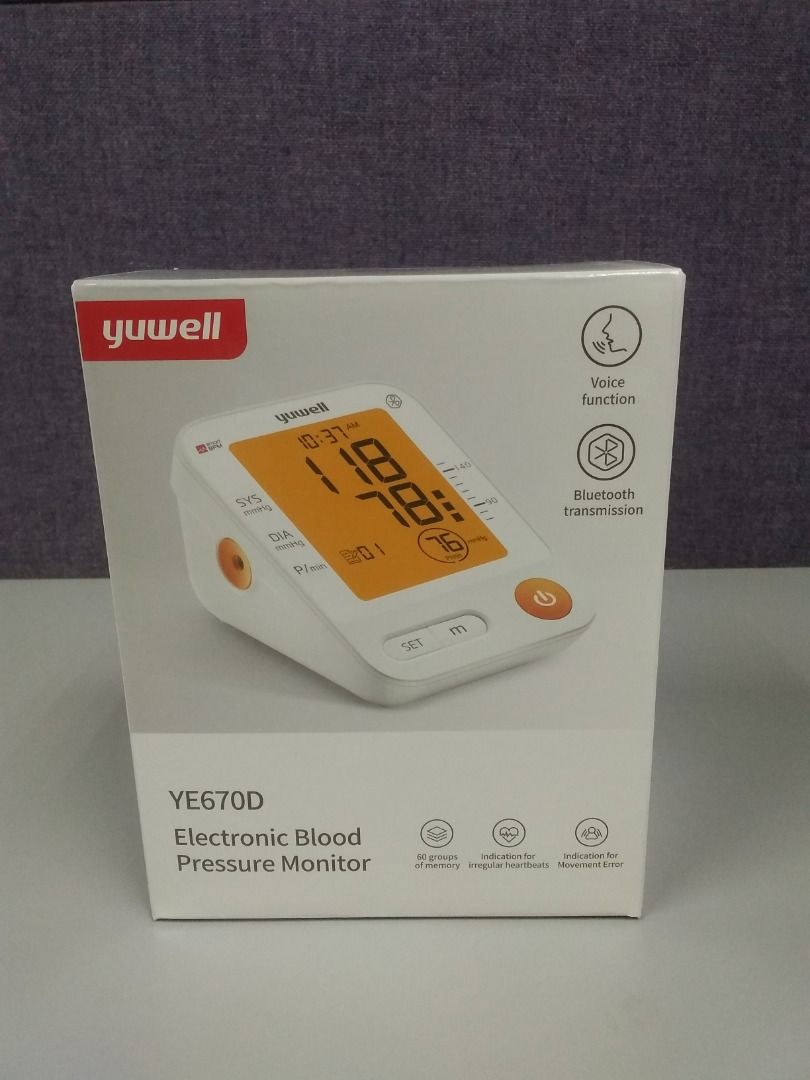 Yuwell Blood Pressure Monitor, Health & Nutrition, Health Monitors ...