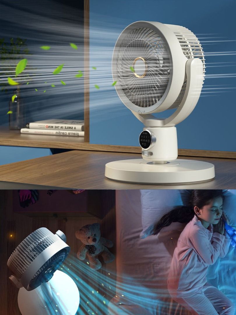 360 Degree Air Circulator Electric Fan Home Floor/Desk Stand Fan Large ...
