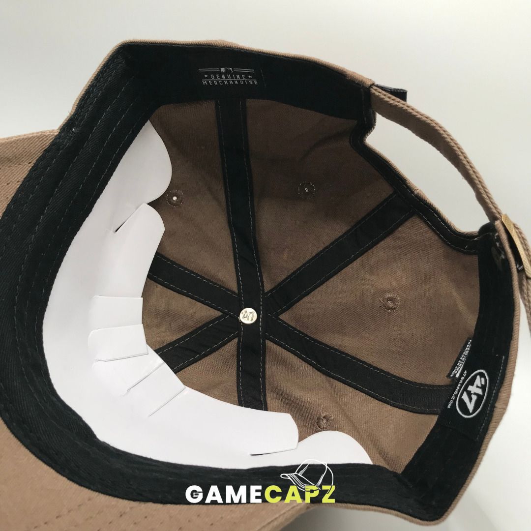 47 Brand Los Angeles Dodgers Small Logo Cap (Brown), Men's Fashion ...