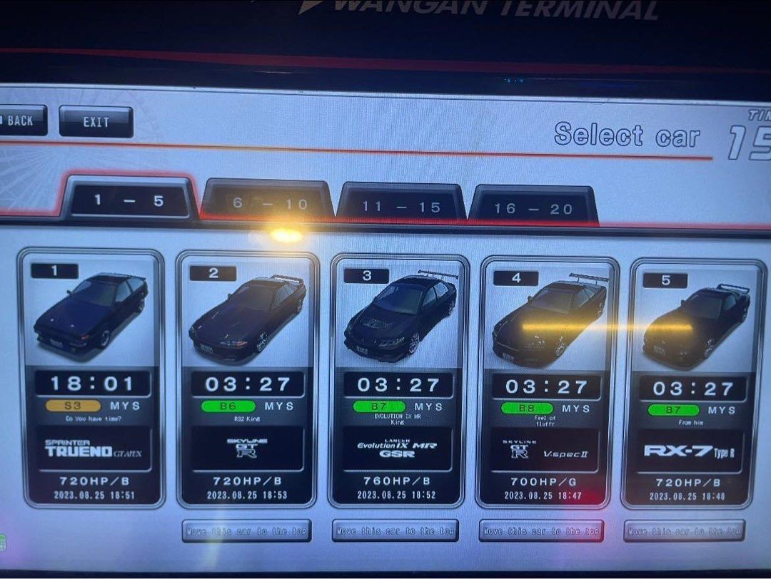 7 Grade Pro AE86 R32 Evo 9 R34 RX7 wmmt wmmt6rr wangan banapassport ...