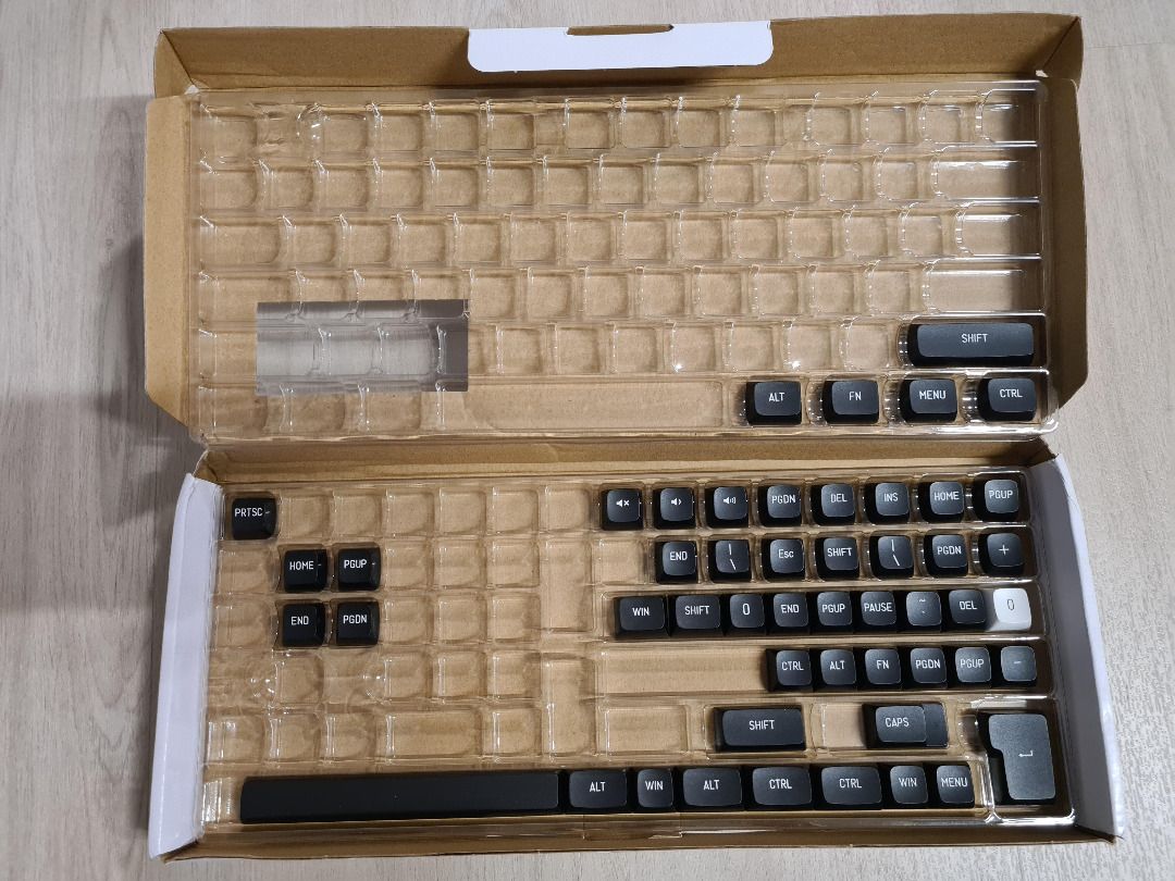 96% Custom Mechanical Keyboard (BlackOnWhite2508)- Fully Modded ...