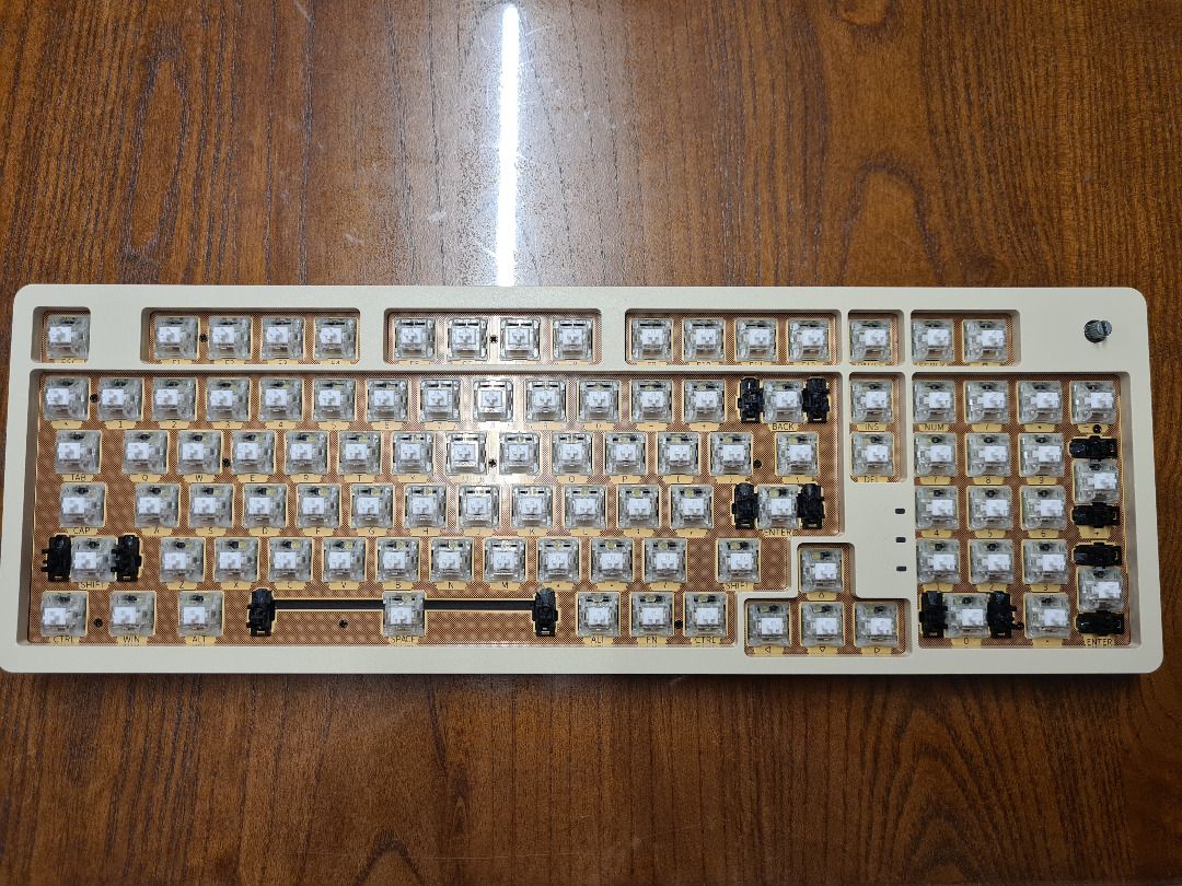 96% Custom Mechanical Keyboard (BlackOnWhite2508)- Fully Modded ...