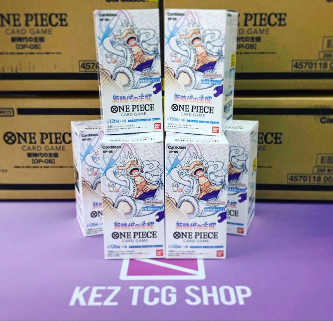 [現貨] OnePiece Card Game Booster OP05 新時代的主角, 興趣及遊戲, 玩具 & 遊戲類 - Carousell