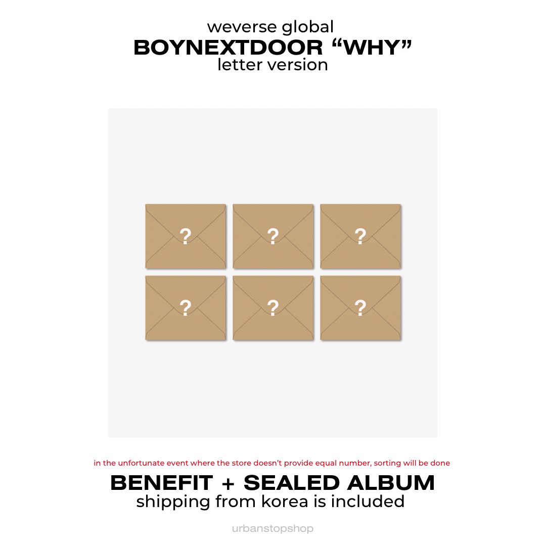 PRE-ORDER 』BOYNEXTDOOR 1st EP (WHY) Weverse Global : Letter | Moody | Dazed Ver, Hobbies & Toys ...