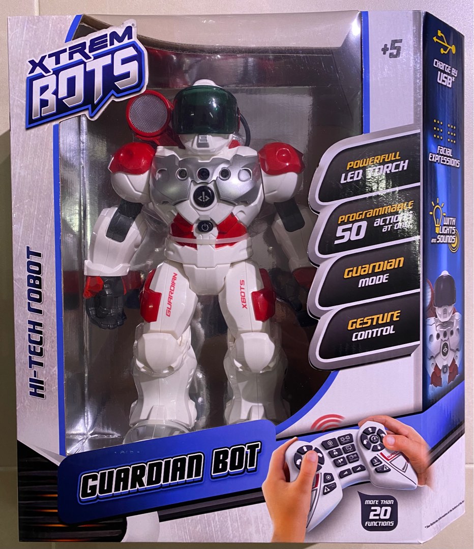 全新 Xterm Bots Guardian Bot 遙控機械人, 興趣及遊戲, 玩具 & 遊戲類 - Carousell