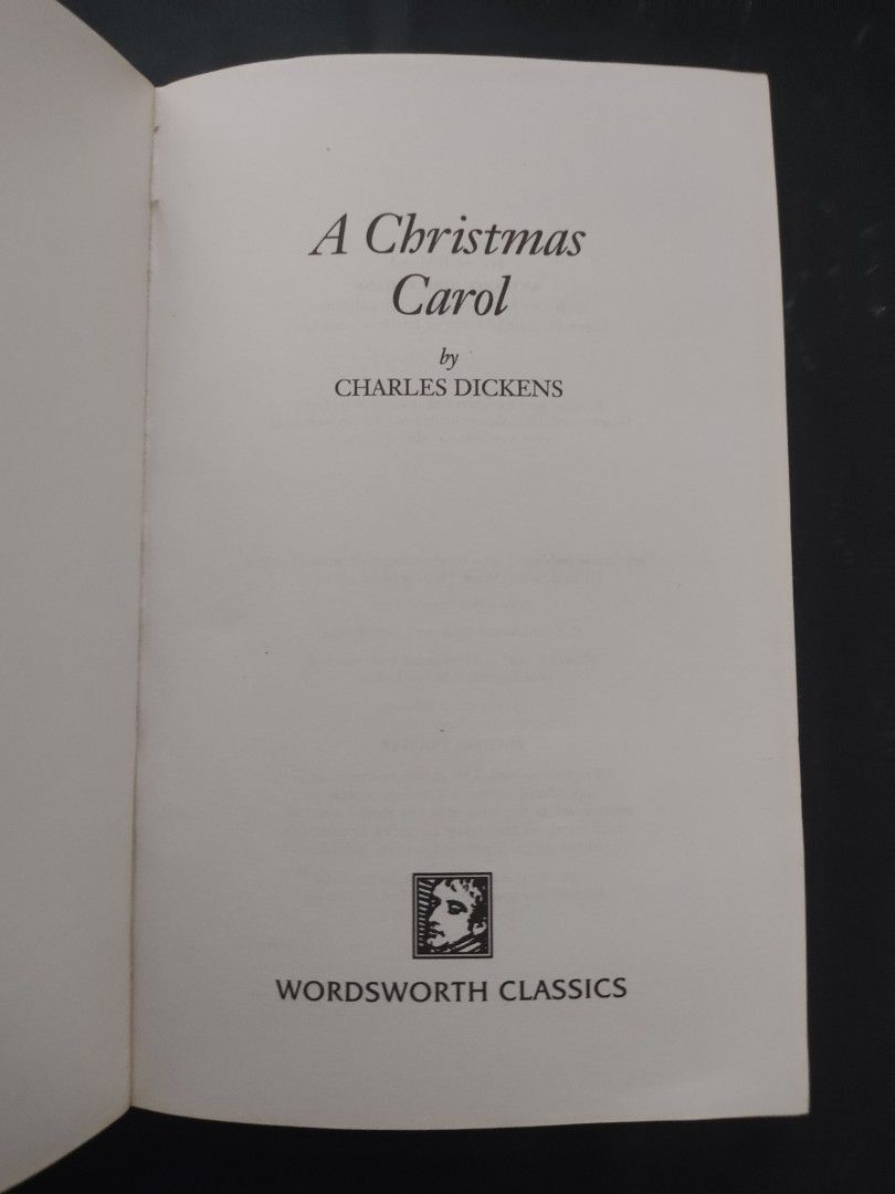 A Christmas Carol by Charles Dickens (Wordsworth Classics) on Carousell