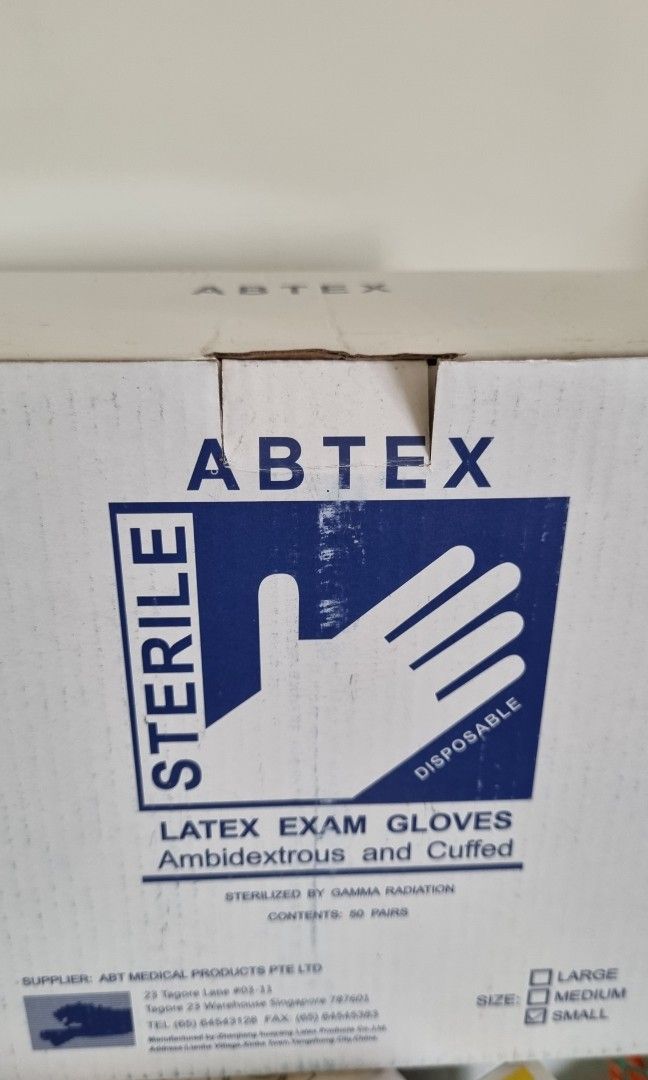 Abtex Sterile Gloves, Health & Nutrition, Medical Supplies & Tools on ...