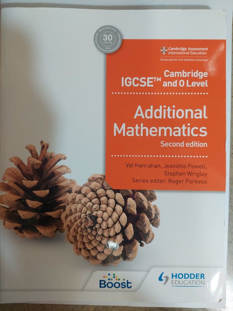 Additional Mathematics Igcse Cambridge And O Level 興趣及遊戲 書本 And 文具 教科書