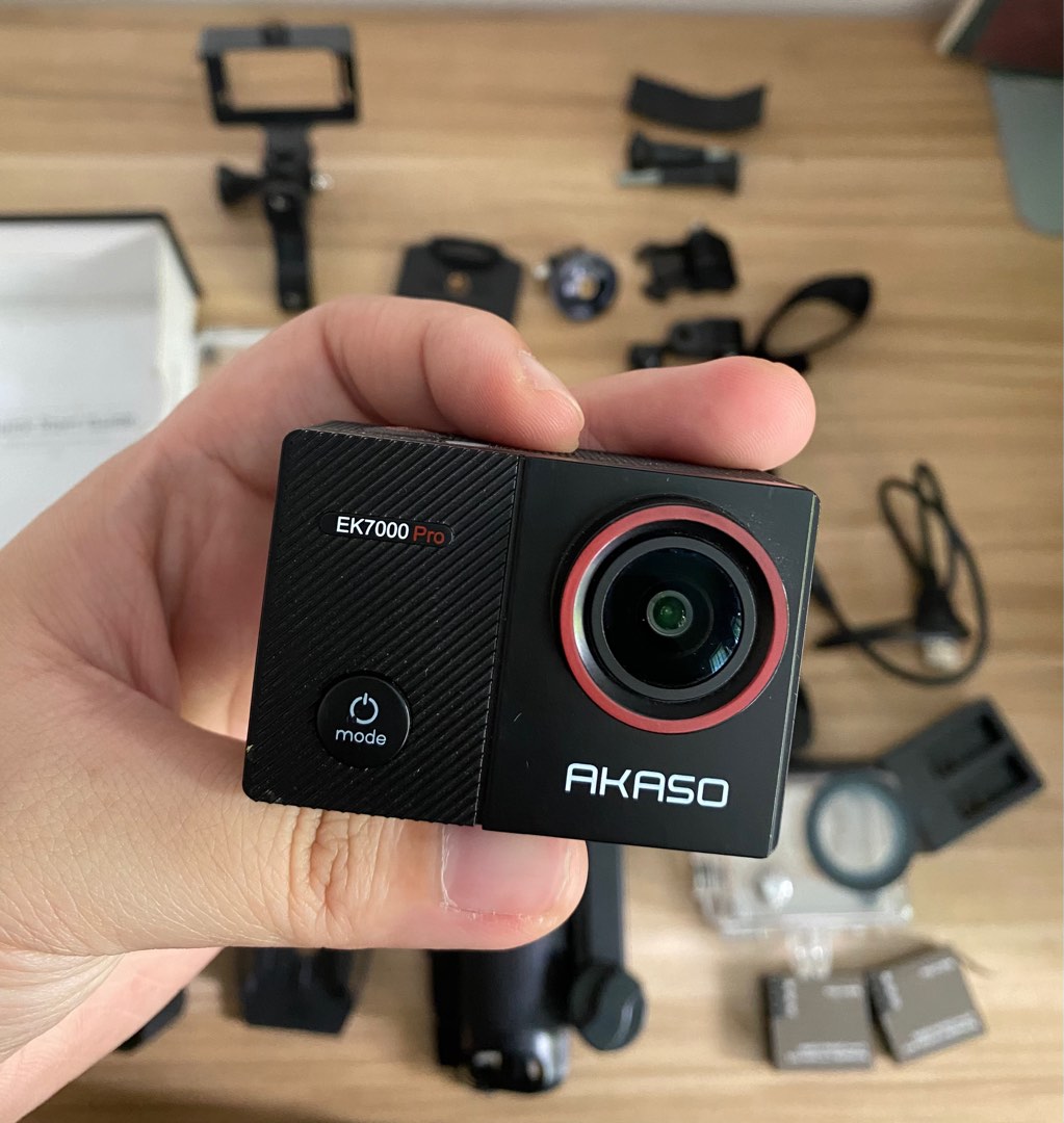 AKASO EK7000 Pro 4K Action Camera, Photography, Cameras on Carousell