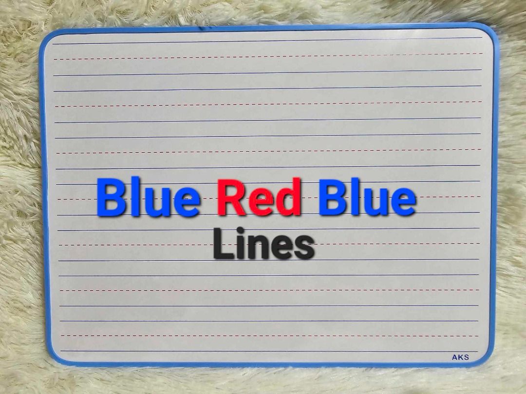 AKS Double sided plain lined Whiteboard with Frame, Hobbies & Toys ...