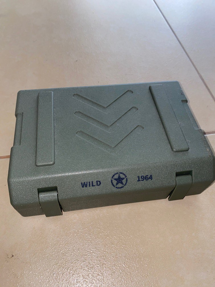 Army green plastic storage case, Furniture & Home Living, Home ...