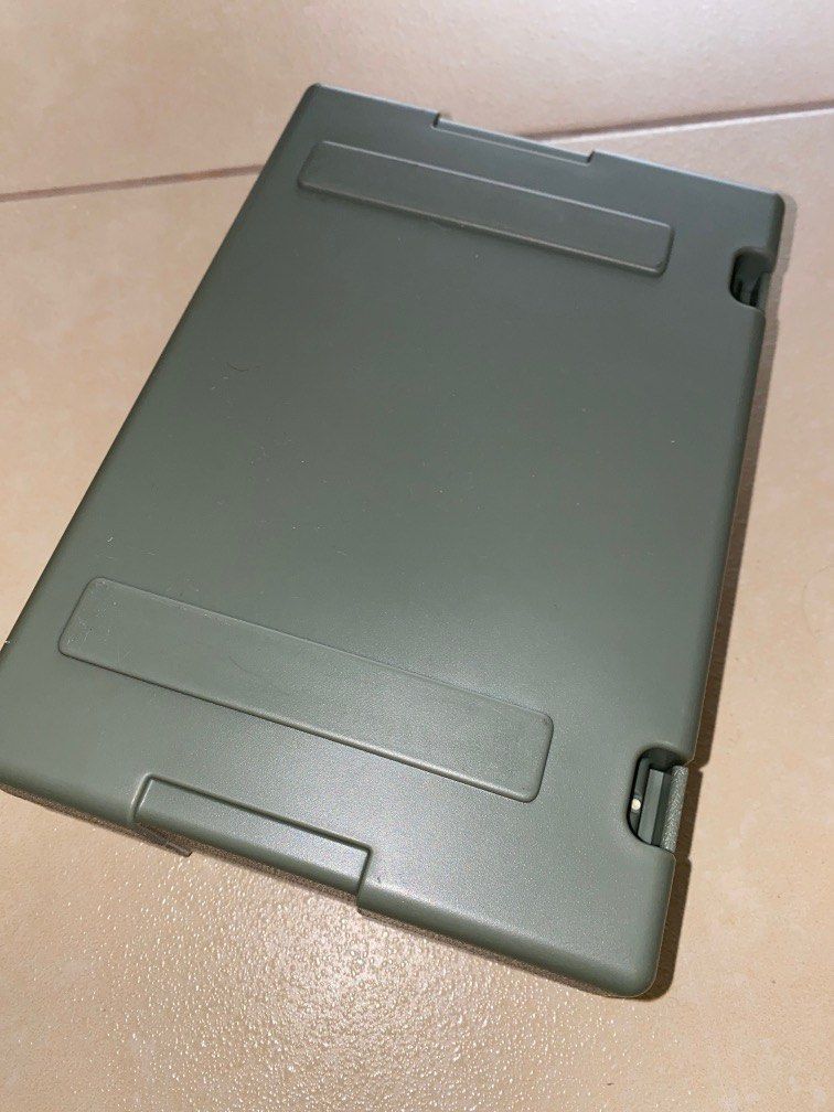 Army green plastic storage case, Furniture & Home Living, Home ...