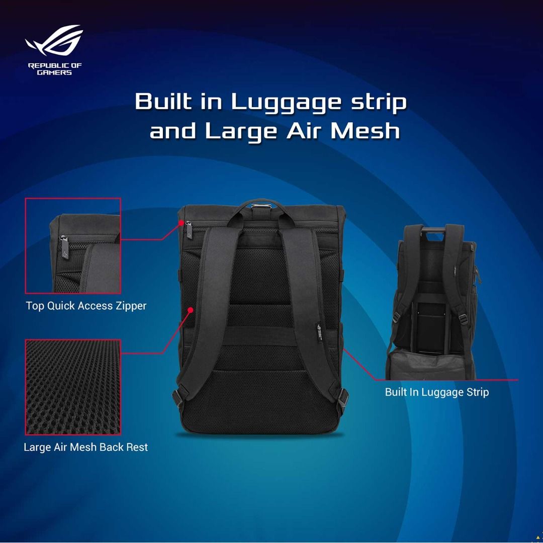 Asus ROG BP4701 Gaming backpack Reflectorized, Men's Fashion, Bags ...