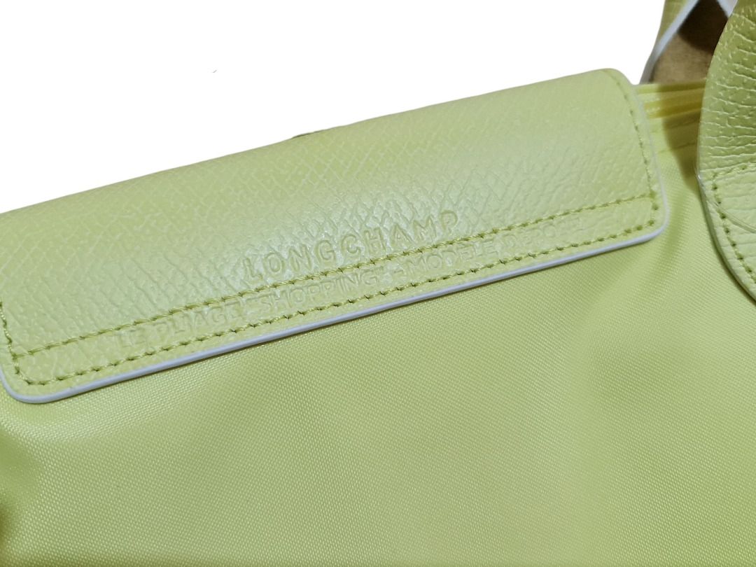 AUTHENTIC LONGCHAMP LE PLIAGE CLUB YELLOW LONG HANDLE LARGE TOTE ...