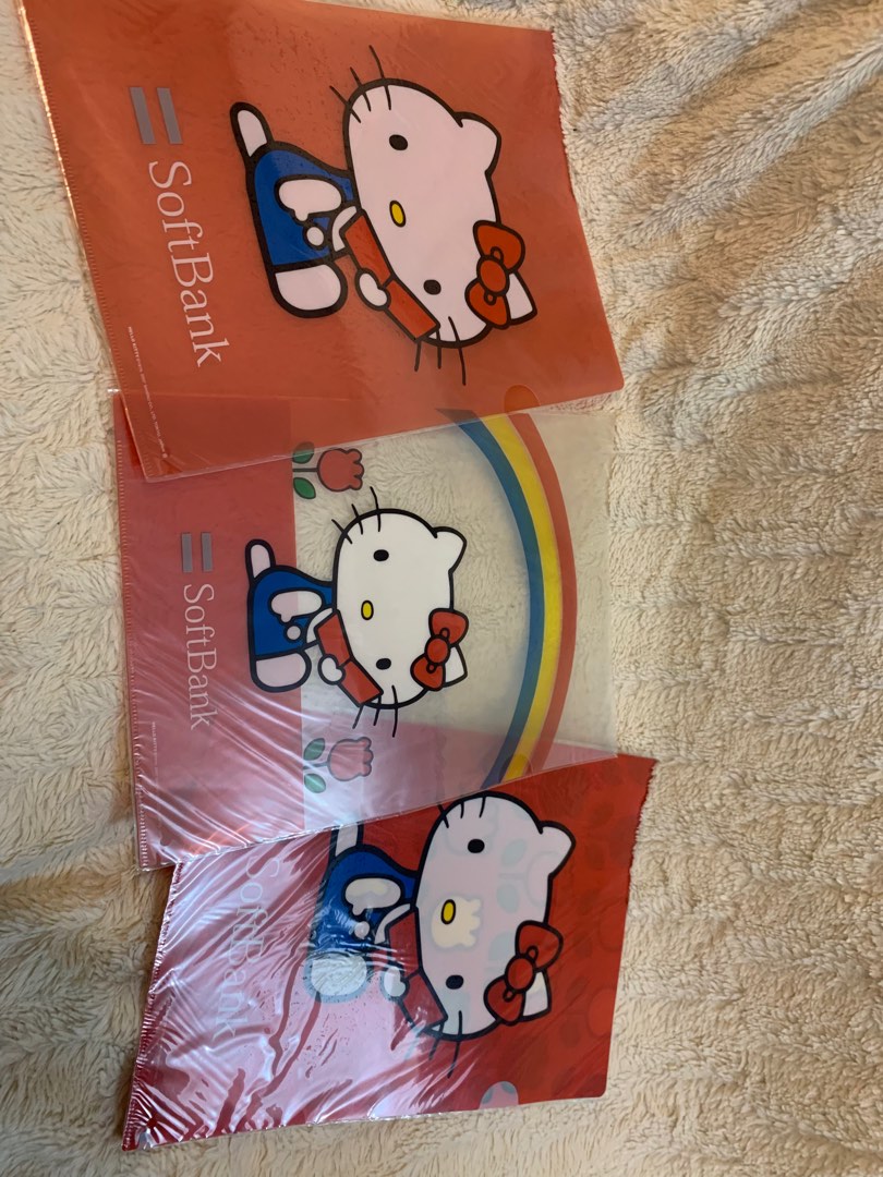 Authentic Sanrio Hello Kitty plastic folder take all, Hobbies & Toys ...