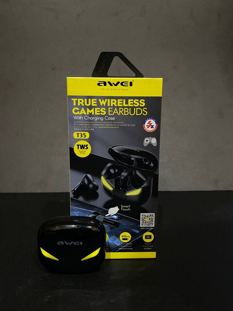 AWEI T35 TWS Gaming Earphone, Audio, Earphones on Carousell