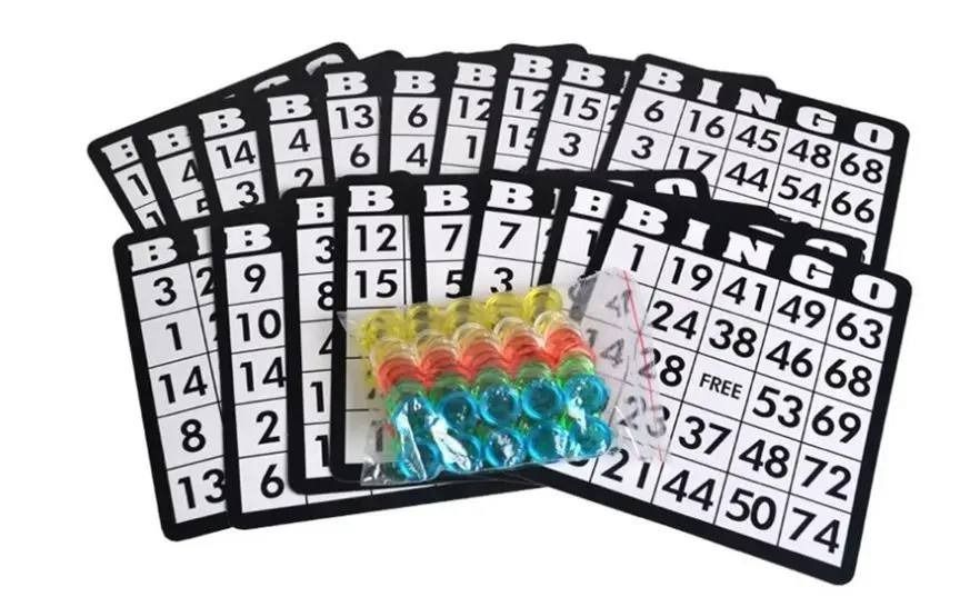 Bingo Game Set - 8-Inch Metal Cage with Plastic Masterboard, 75 Multi ...