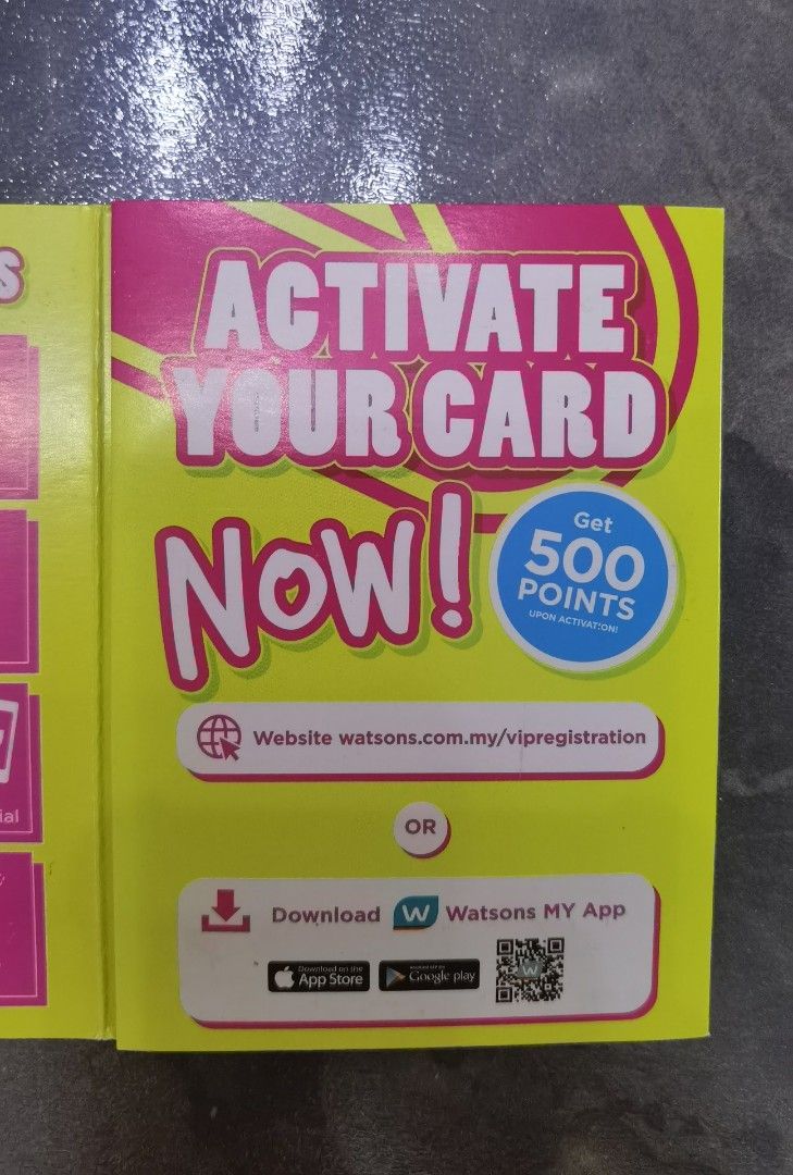 Black Pink Watsons Member Card (Limited Edition), Tickets & Vouchers ...