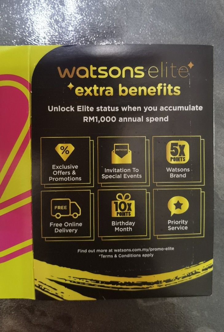 Black Pink Watsons Member Card (Limited Edition), Tickets & Vouchers ...