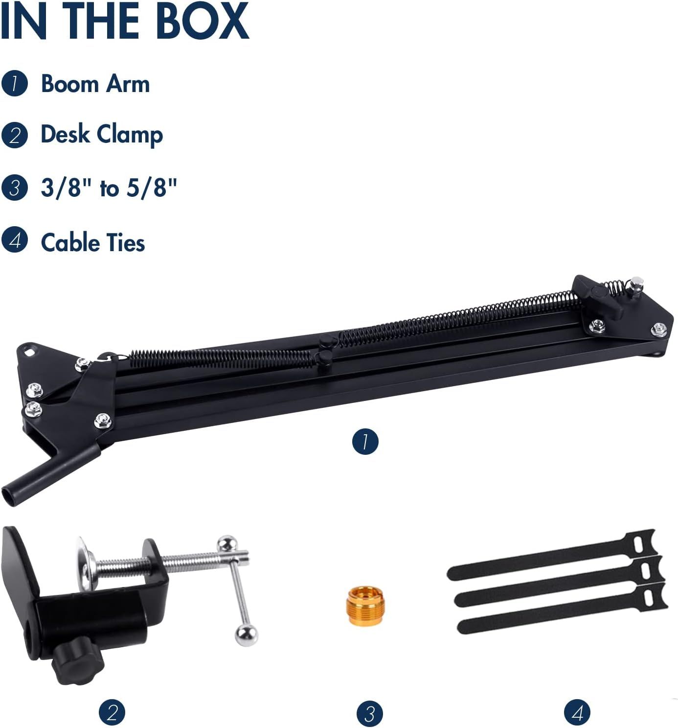 Boom Arm for Hyperx quad cast, Mic Desk Stand Compatible with Hyperx ...