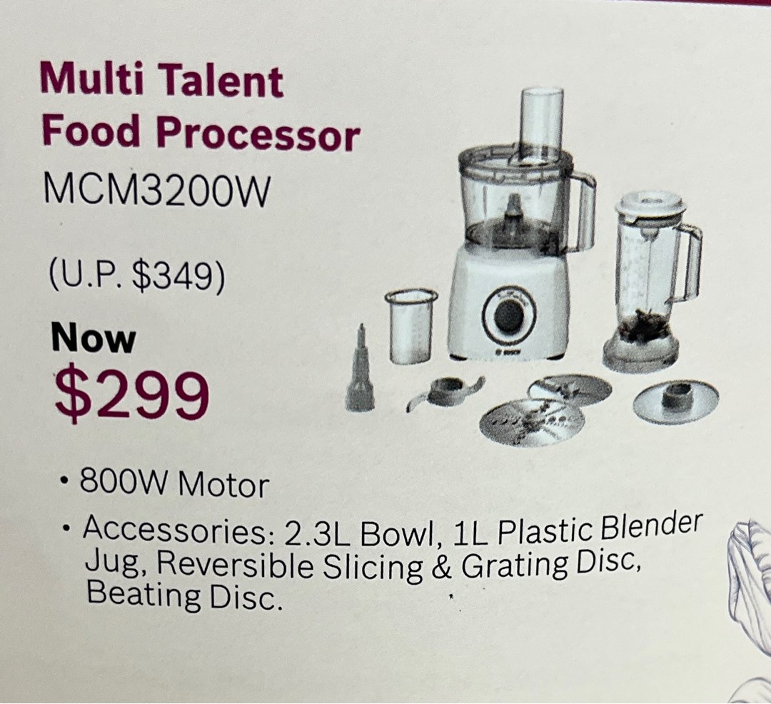 Bosch Food Processor, TV & Home Appliances, Kitchen Appliances, Other ...