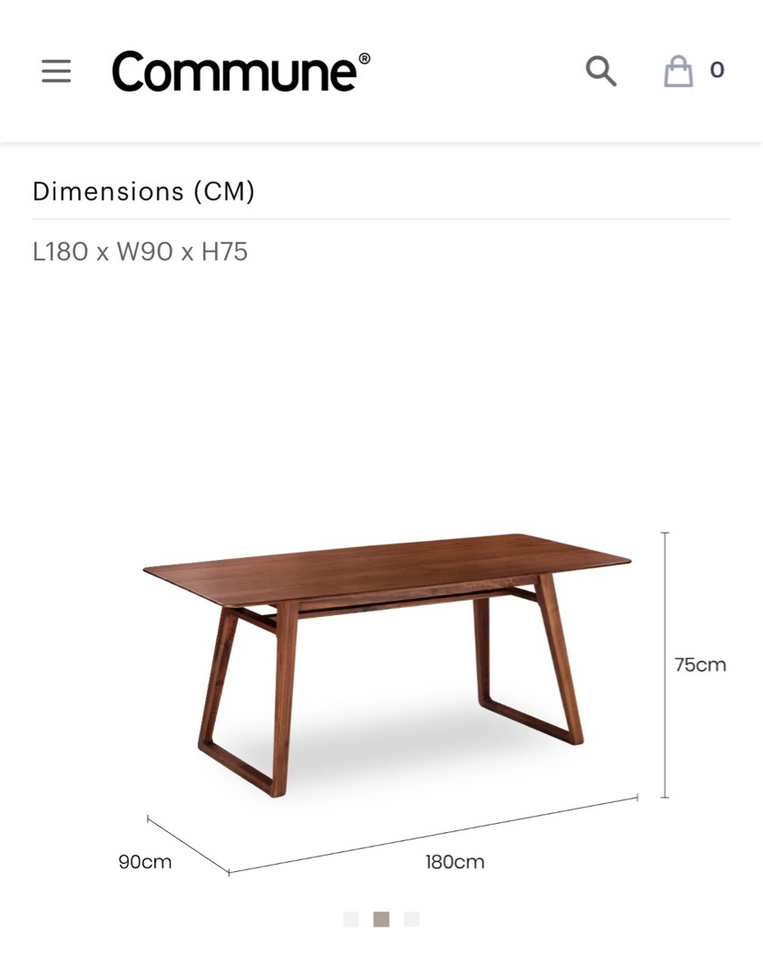 Brand New Commune Weiland Dining Table, Furniture & Home Living ...