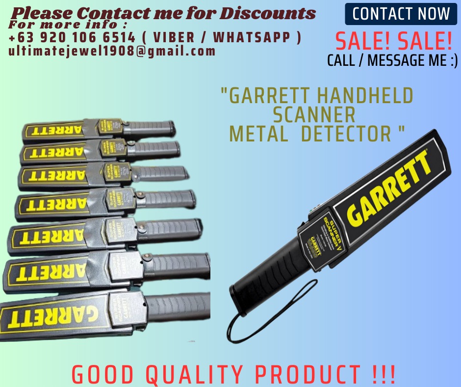BRAND NEW GARRETT HANDHELD SCANNER METAL DETECTOR - ON HAND on Carousell