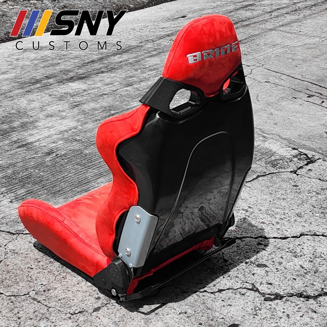Bride Vorga Racing Seats Red with Hard plastic back carbon fiber also ...
