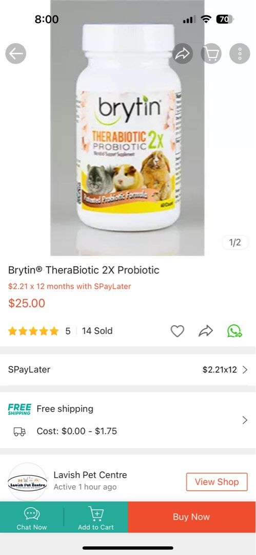 Brytin Probiotic, Pet Supplies, Pet Food on Carousell