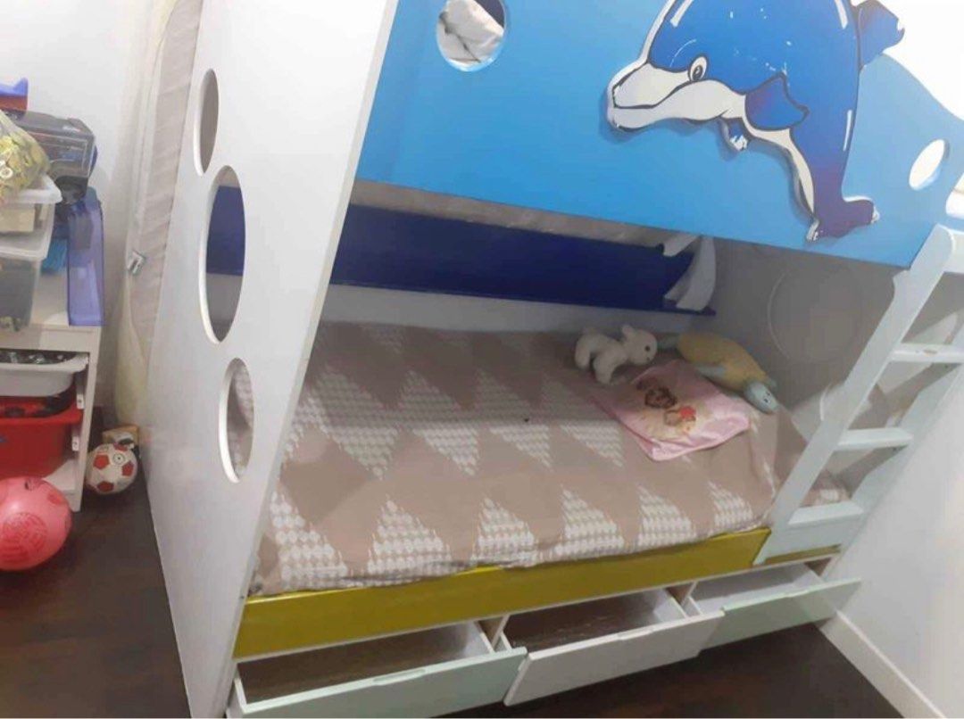 Bunk bed- well loved, Furniture & Home Living, Furniture, Bed Frames ...
