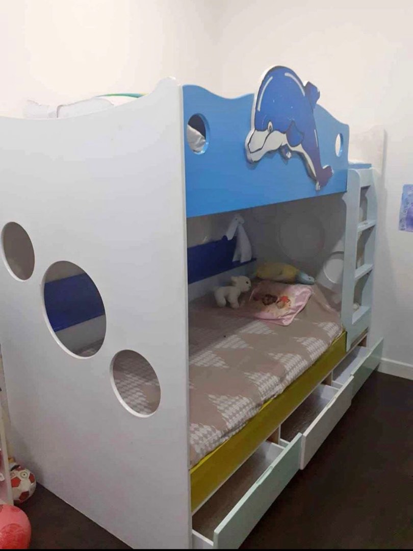 Bunk bed- well loved, Furniture & Home Living, Furniture, Bed Frames ...