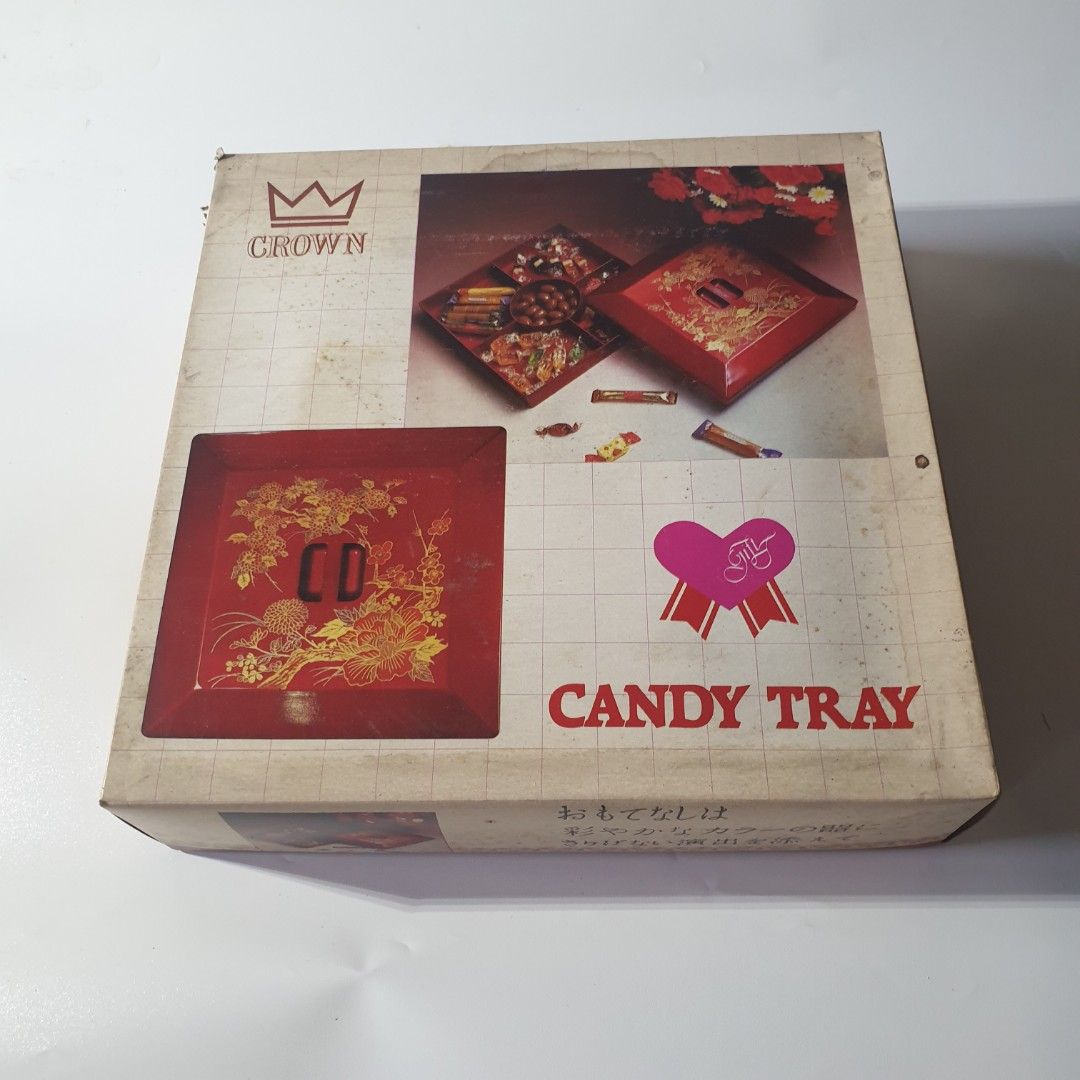 Candy tray kotak wadah tempat permen kue kering tier tutup tertutup ...