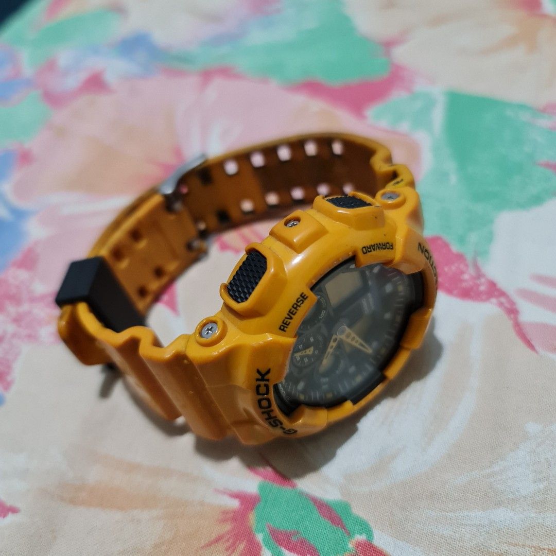 Casio Gshock GA100 Bumblebee, Men's Fashion, Watches & Accessories ...