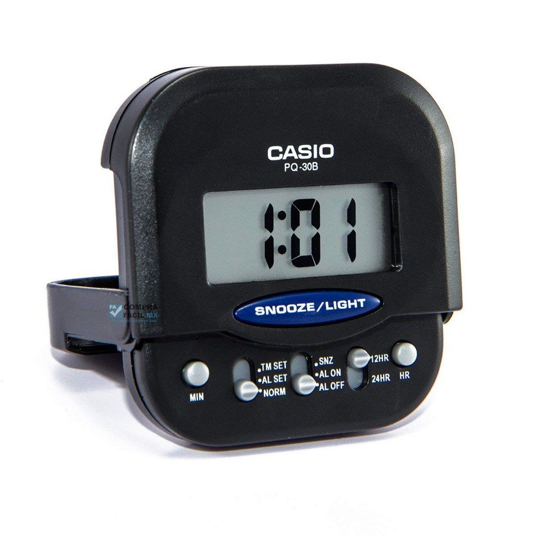 CASIO Mini Pocket Alarm Desk Clock PQ-30B, Furniture & Home Living ...