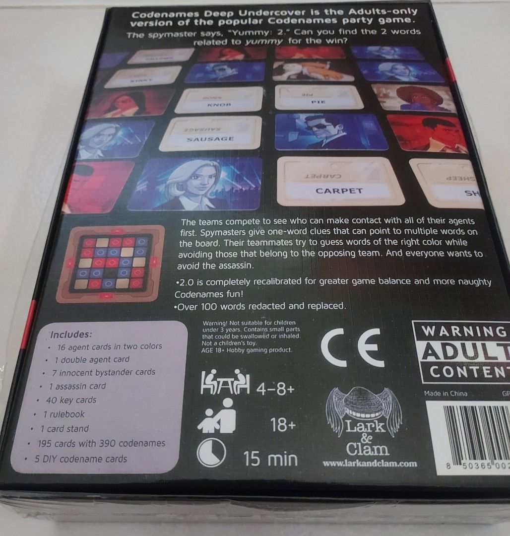 Codenames Deep Undercover, Hobbies & Toys, Toys & Games on Carousell