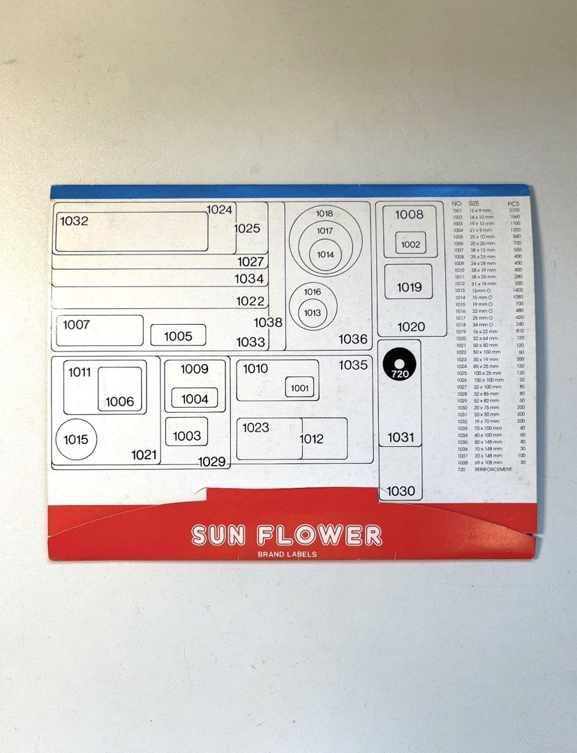 Cosmo/Sun Flower Label Stickers (new), Hobbies & Toys, Stationery ...