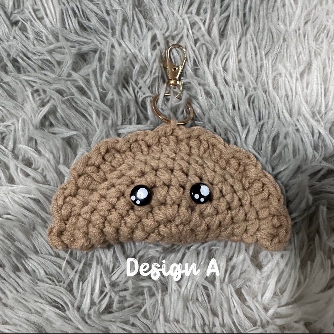 Crochet Dumpling Keychain amigurumi, Hobbies & Toys, Stationery & Craft ...