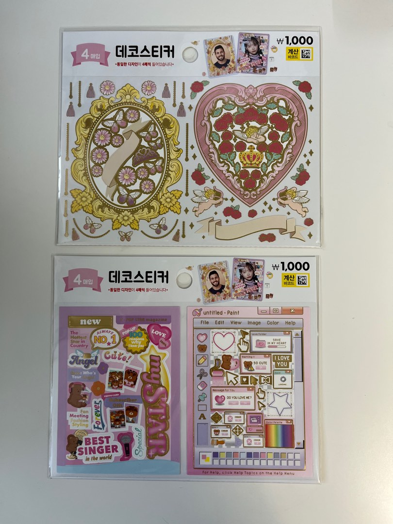 Daiso Korea sticker sheet, Hobbies & Toys, Stationery & Craft, Art ...