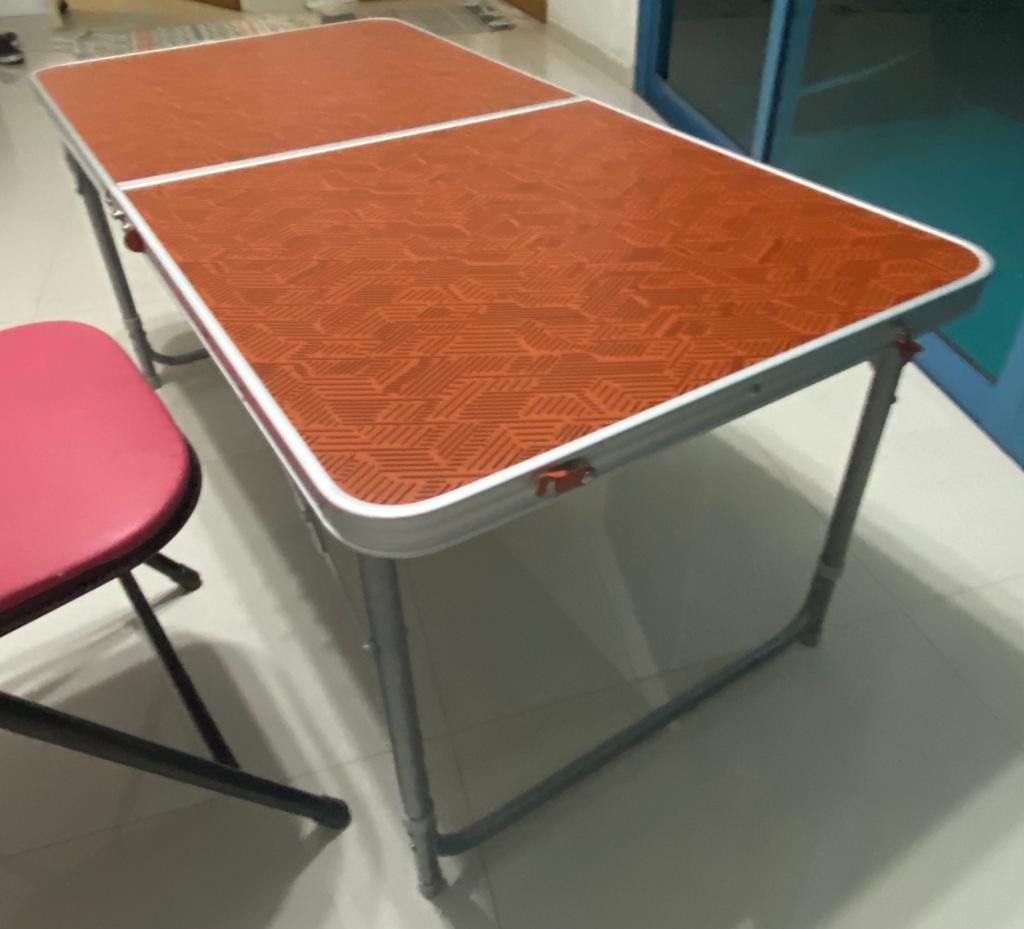 Decathlon foldable table, Furniture & Home Living, Furniture, Tables ...