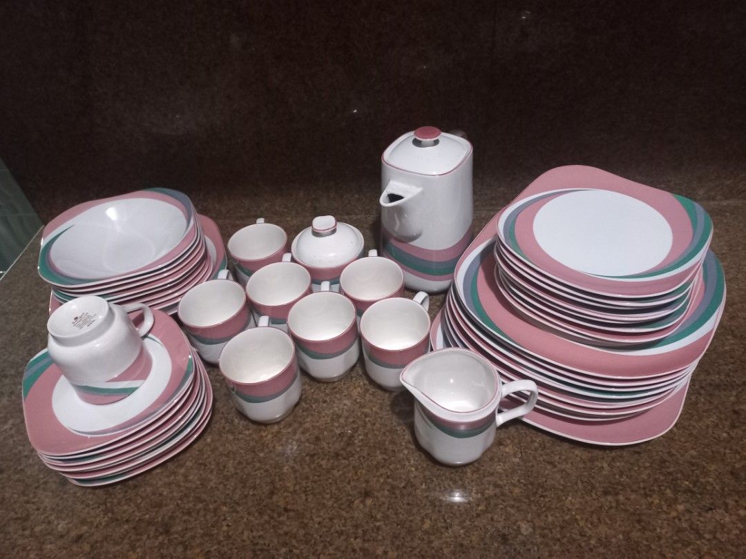 Dinner set Sango Korea, Kitchen & Appliances di Carousell
