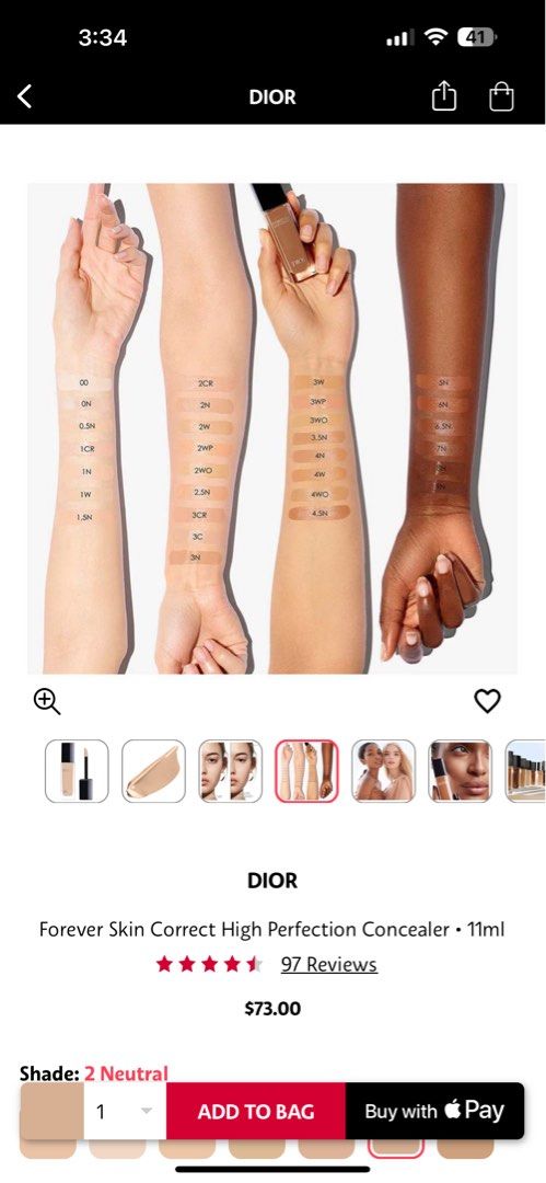 DIOR CONCEALER, Beauty & Personal Care, Face, Makeup on Carousell