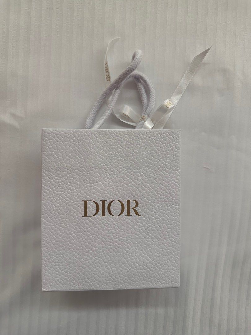 Dior Paper Bag and gift box with ribbon, Luxury, Bags & Wallets on ...