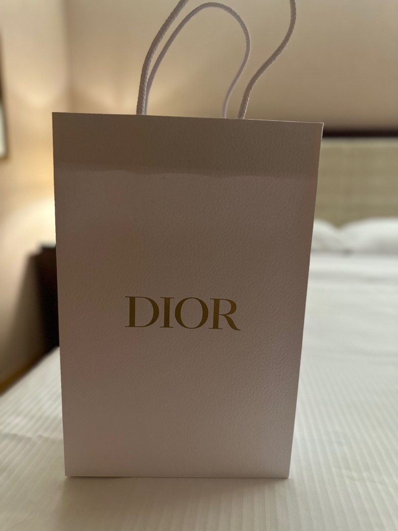 Dior Paper Bag and gift box with ribbon, Luxury, Bags & Wallets on ...