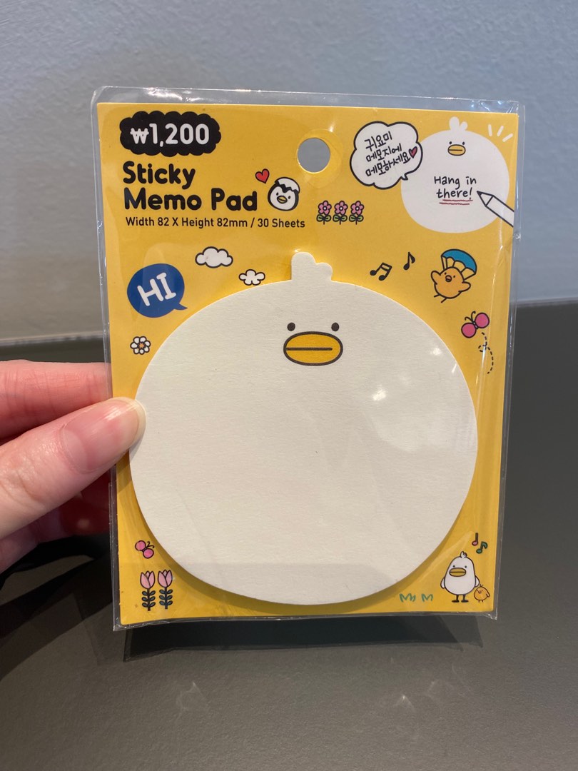 Duck sticky memo pad from Artbox Korea, Hobbies & Toys, Stationery ...