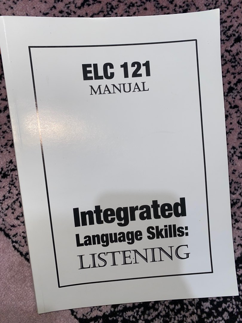 ELC121, Hobbies & Toys, Books & Magazines, Textbooks on Carousell