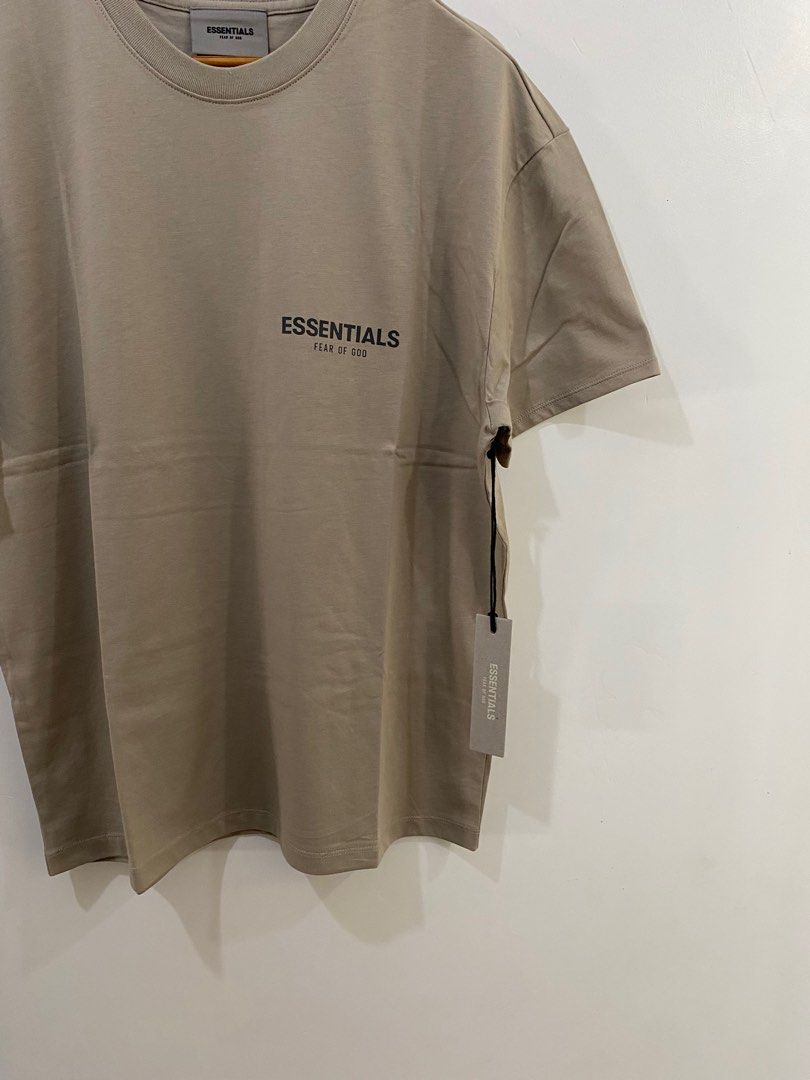 ‼️ONLY ONE LEFT‼️Fear of God Essentials Tan T-shirt Small Core ...
