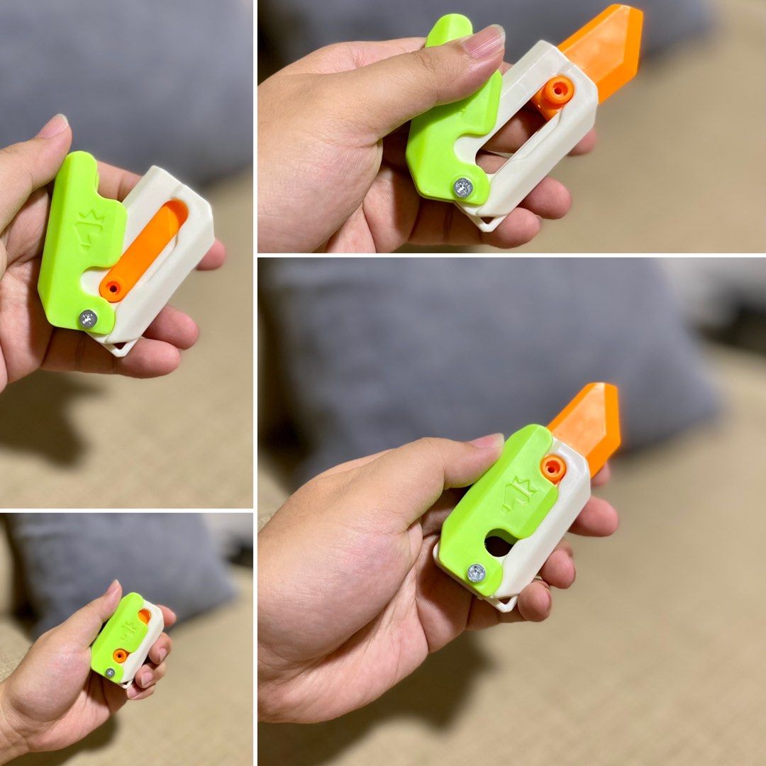 Carrot Knife / Flick Fidget TOY, Hobbies & Toys, Toys & Games on Carousell