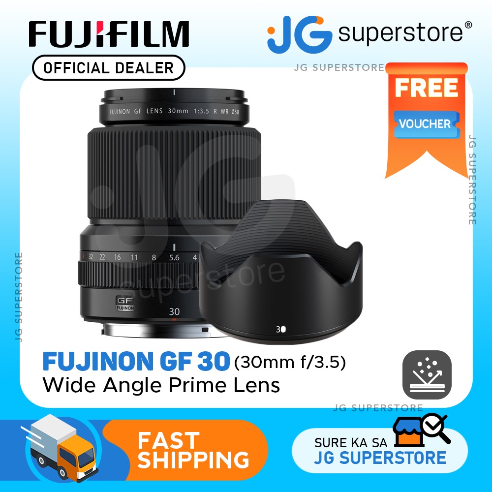 Fujifilm Fujinon GF 30mm F/3.5 R WR Medium format Wide Angle Prime Lens ...